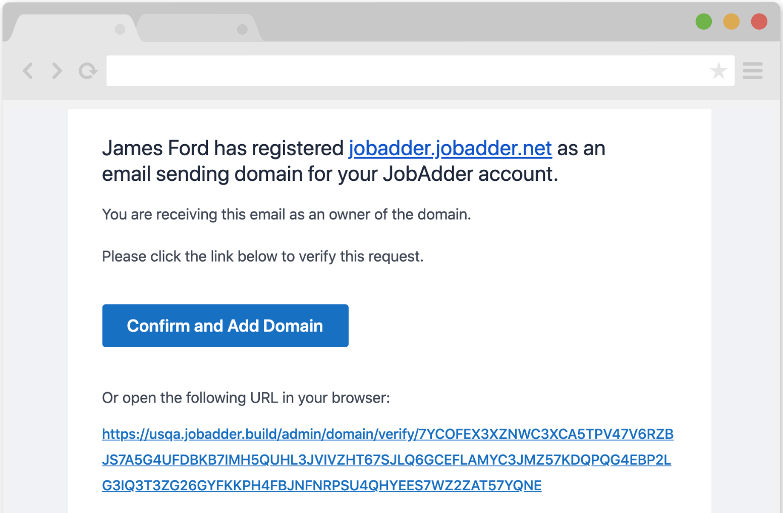 Domain Verification Workflow (SMTP Settings) – JobAdder Partner Support ...